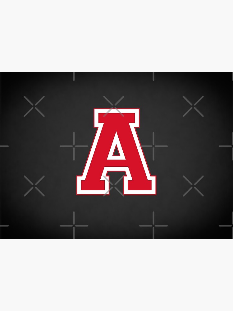 Red Varsity Letter A Wholesale Red Letter Patched Contrast Sleeve