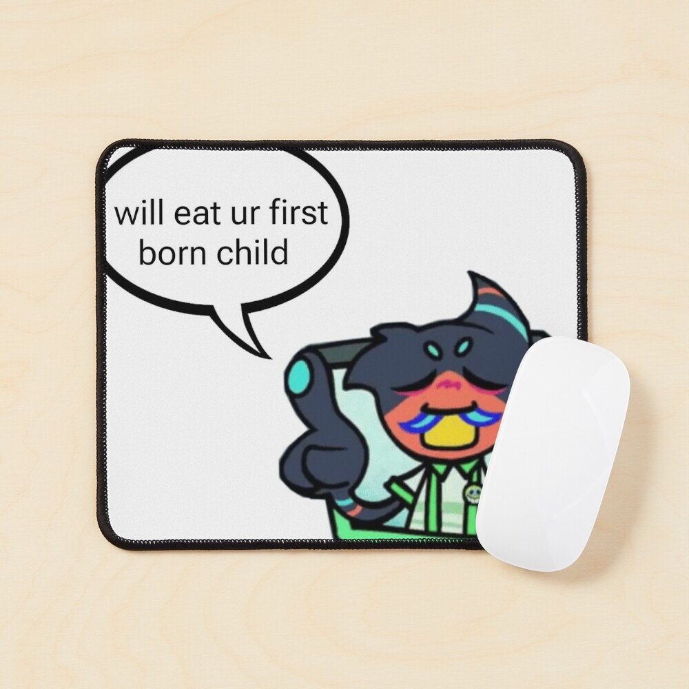 "i will eat your first born child gregoriah regretevator" Sticker for ...