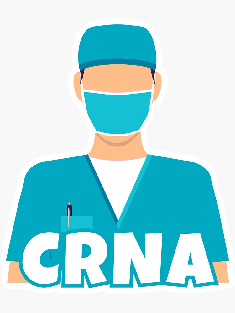 "CRNA Scrub Icon Anaesthesia " Sticker for Sale by goofygator | Redbubble