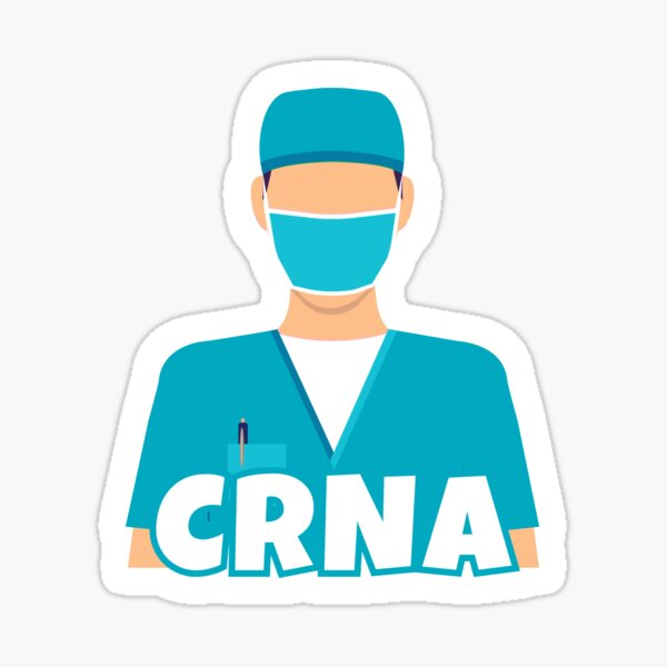 "CRNA Scrub Icon Anaesthesia " Sticker for Sale by goofygator | Redbubble