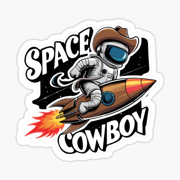 "Space Cowboy" Sticker for Sale by tharonz | Redbubble