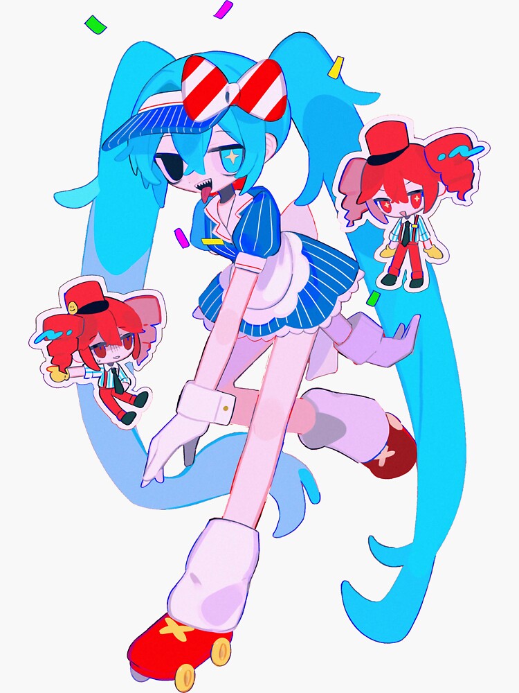 "Mesmerizer Miku - Vocaloid" Sticker for Sale by MuseMelody | Redbubble
