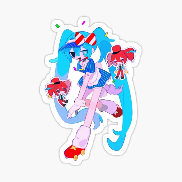 "Mesmerizer Miku - Vocaloid" Sticker for Sale by MuseMelody | Redbubble
