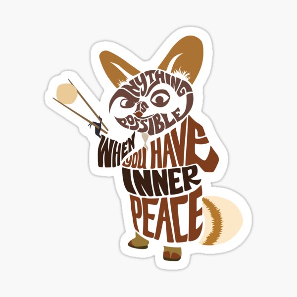 "Master Shifu Quotes" Sticker for Sale by Timotius-Iwan | Redbubble