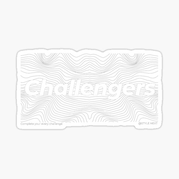 "Challengers" Sticker for Sale by StyleNext | Redbubble