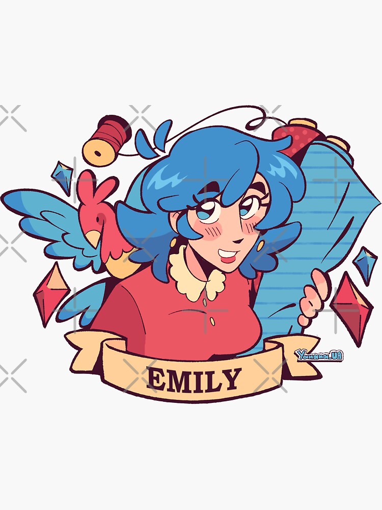 "Emily" Sticker by yanana-ua | Redbubble