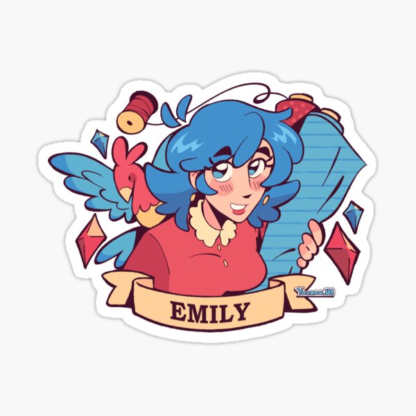 "Emily" Sticker by yanana-ua | Redbubble