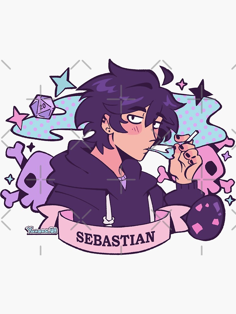"Sebastian" Sticker by yanana-ua | Redbubble