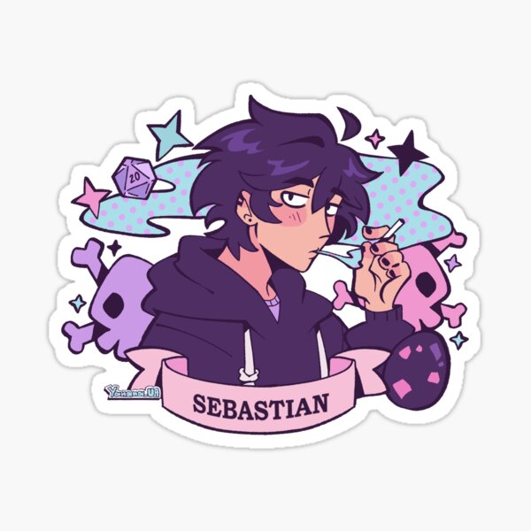 "Sebastian" Sticker by yanana-ua | Redbubble