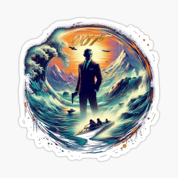 "007 bubble art" Sticker for Sale by Joeya29 | Redbubble