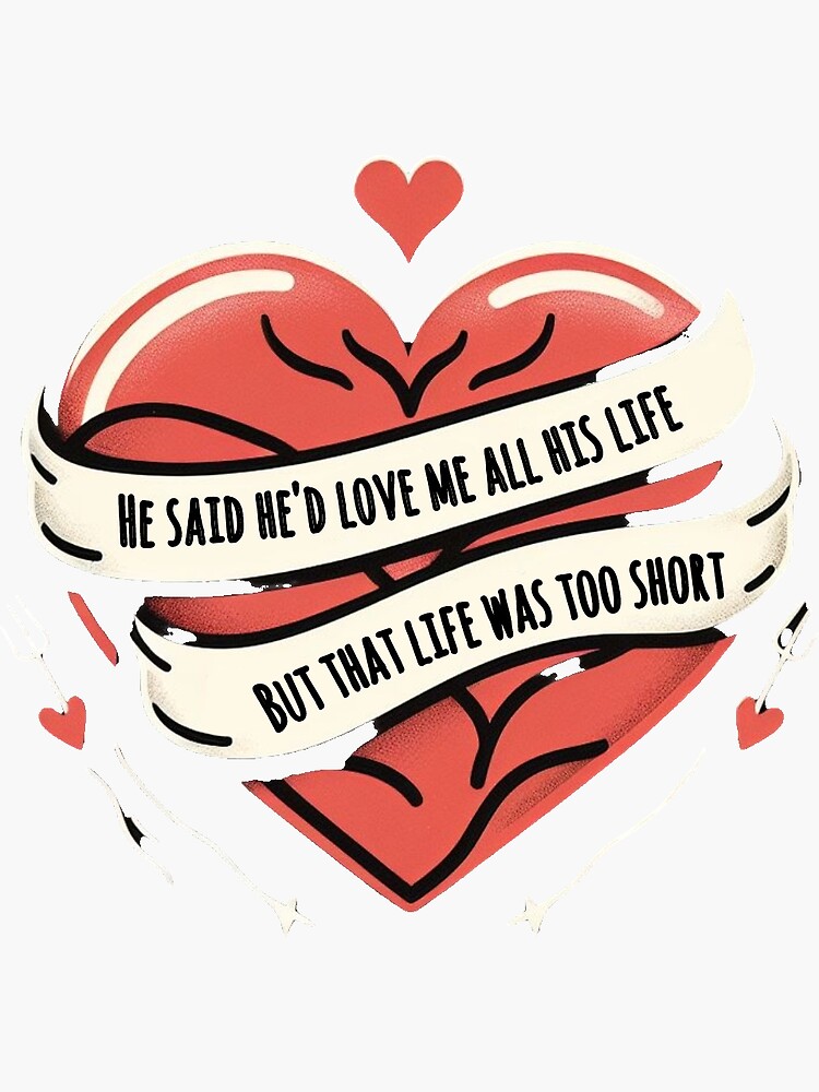 "TTPD I can do it with a broken heart by Taylor Swift" Sticker by LEYLA ...