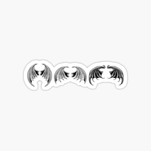 "ACOTAR bat boys wings sticker" Sticker for Sale by Nina Gallaher ...