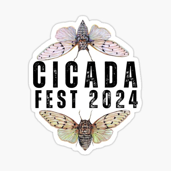 "Cicada Fest 2024" Sticker for Sale by Tiffany Roy | Redbubble