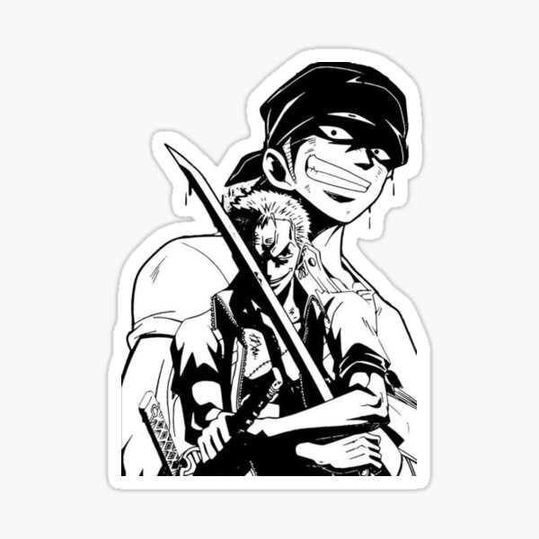 "Roronoa Zoro" Sticker by Yatsuuu | Redbubble