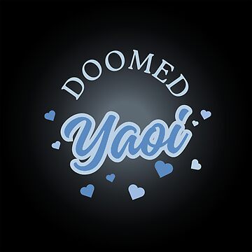 "Doomed Yaoi" Sticker for Sale by cinah | Redbubble