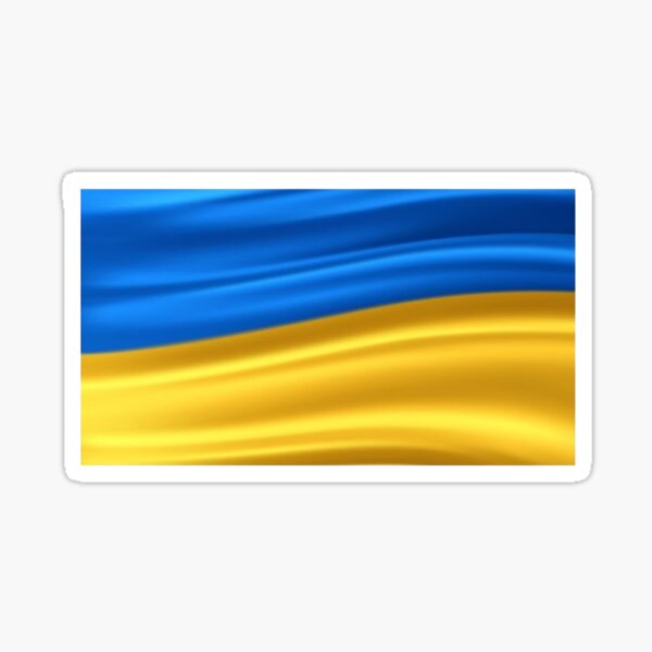 "Ukrainian Flag Sticker" Sticker for Sale by Trialloja | Redbubble
