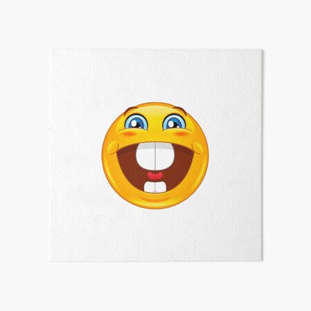 "Buck Tooth goofy ahh emoji" Art Board Print for Sale by InfectedWear ...