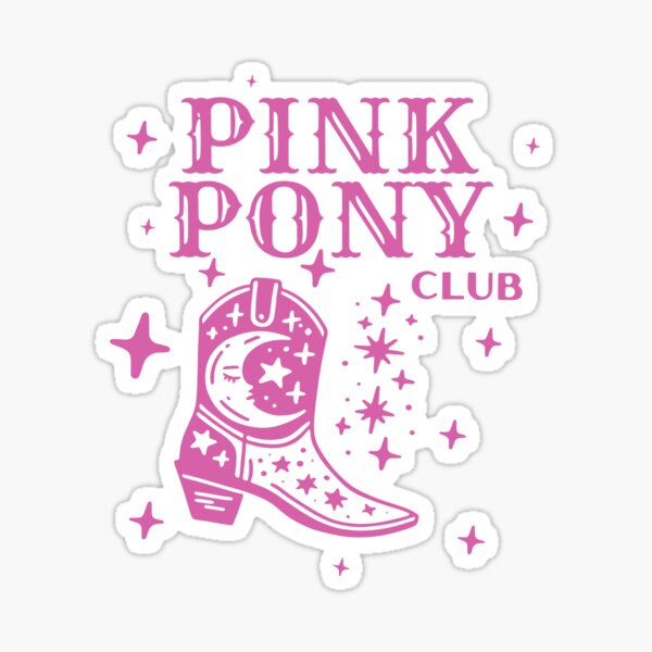 "Pink Pony Club Chappell Roan " Sticker for Sale by Wayloner | Redbubble