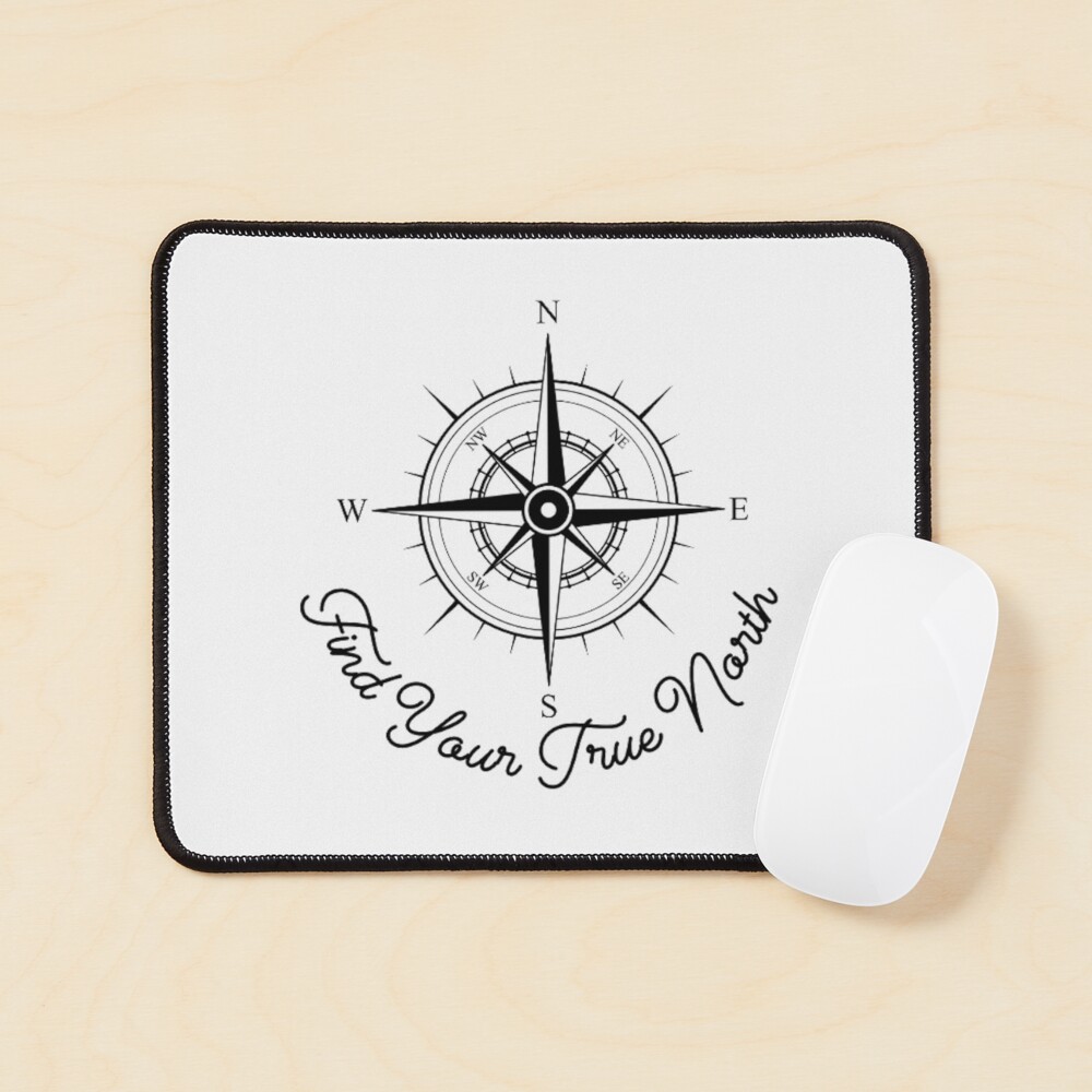 "Find Your True North Compass" Sticker for Sale by JustBeingAlicia ...