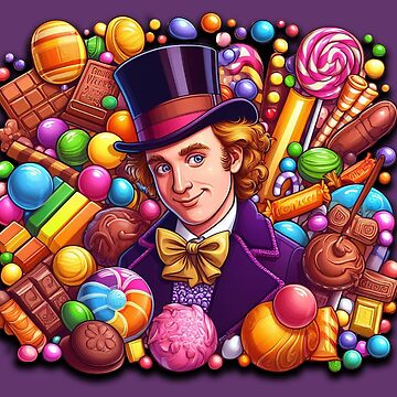 "Willy Wonka inspired by Gene Wilder" Sticker for Sale by NerdiPop ...