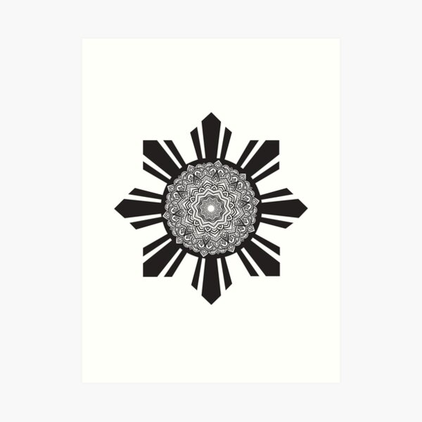 "Philippine Flag Sun Mandala Pattern " Art Print for Sale by banwa ...