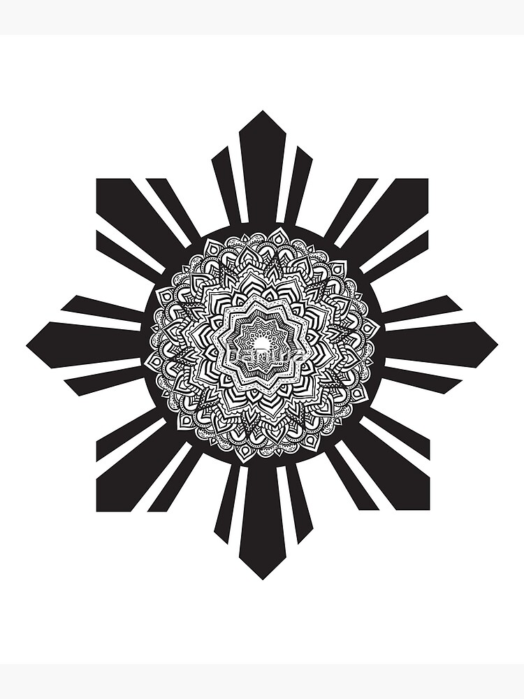 "Philippine Flag Sun Mandala Pattern " Poster for Sale by banwa | Redbubble