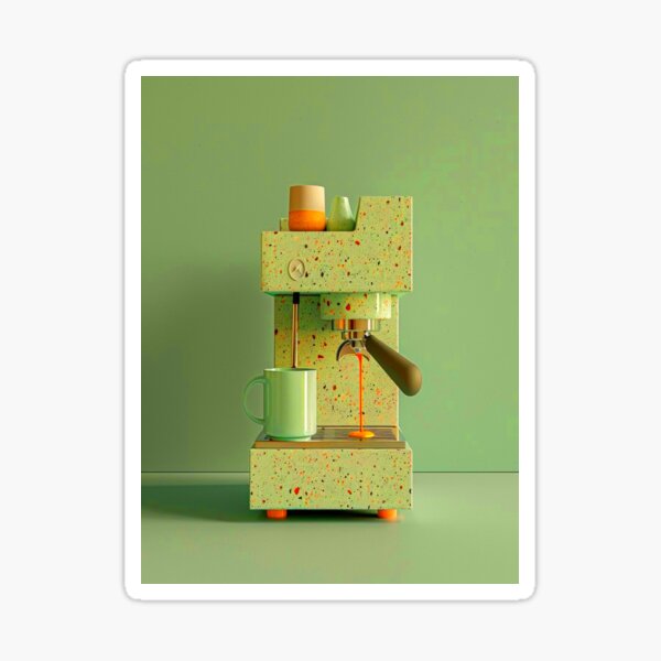 "Coffee machines" Sticker for Sale by DFASS | Redbubble