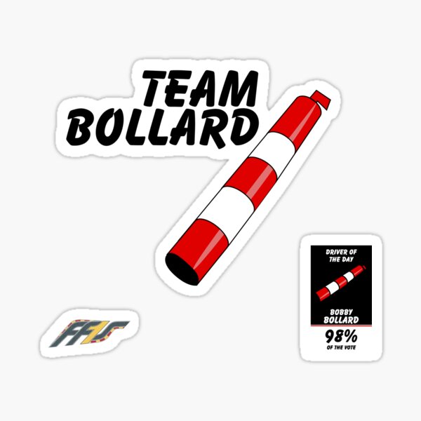 "TEAM BOLLARD" Sticker for Sale by podmerch | Redbubble