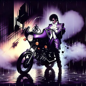 "Prince: Purple Rain Bike " Sticker for Sale by notlikeontv | Redbubble