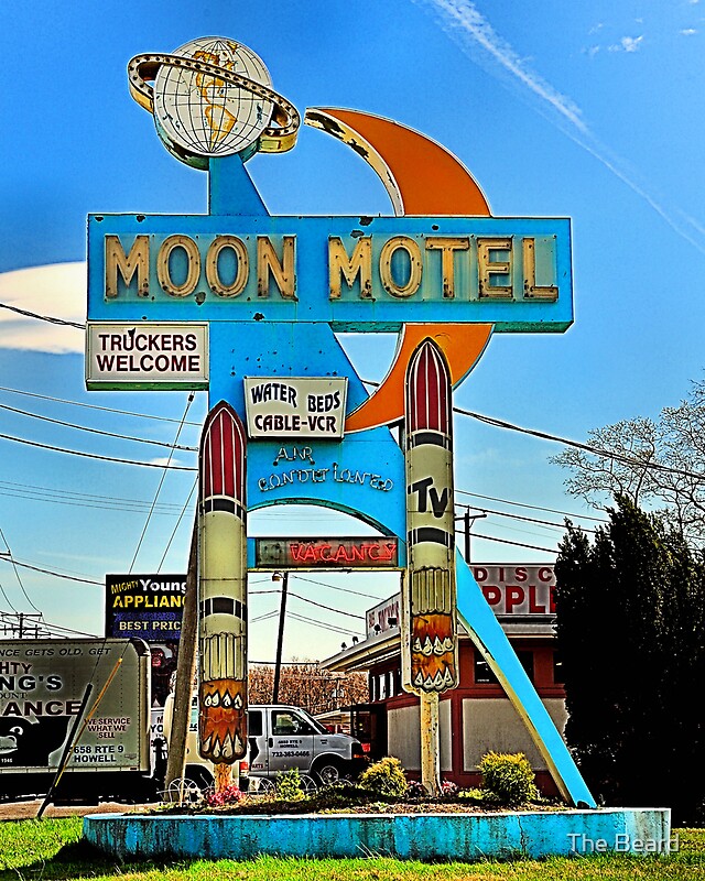 "MOON MOTEL" by The Beard | Redbubble