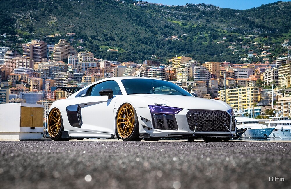 "Audi R8 Tuning in Monaco" by Biffio | Redbubble