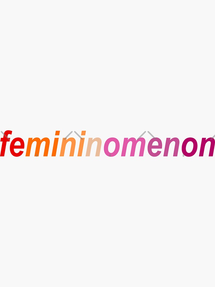 "Femininomenon Lesbian Flag || Chappell Roan" Sticker for Sale by ...