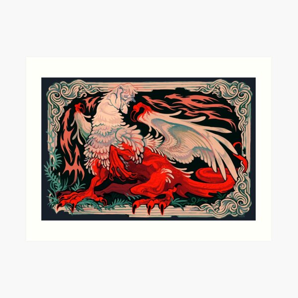 "chimera falin" Art Print for Sale by lemonween | Redbubble