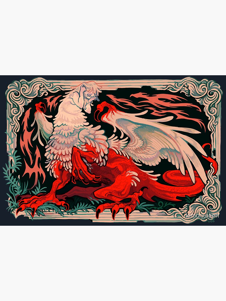 "chimera falin" Sticker for Sale by lemonween | Redbubble