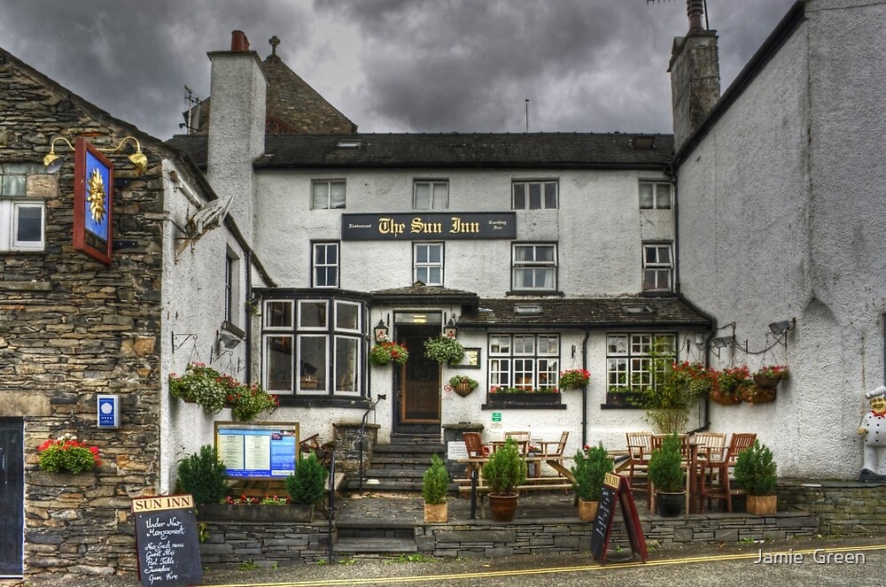 "The Sun Inn, Hawkshead" by Jamie Green | Redbubble