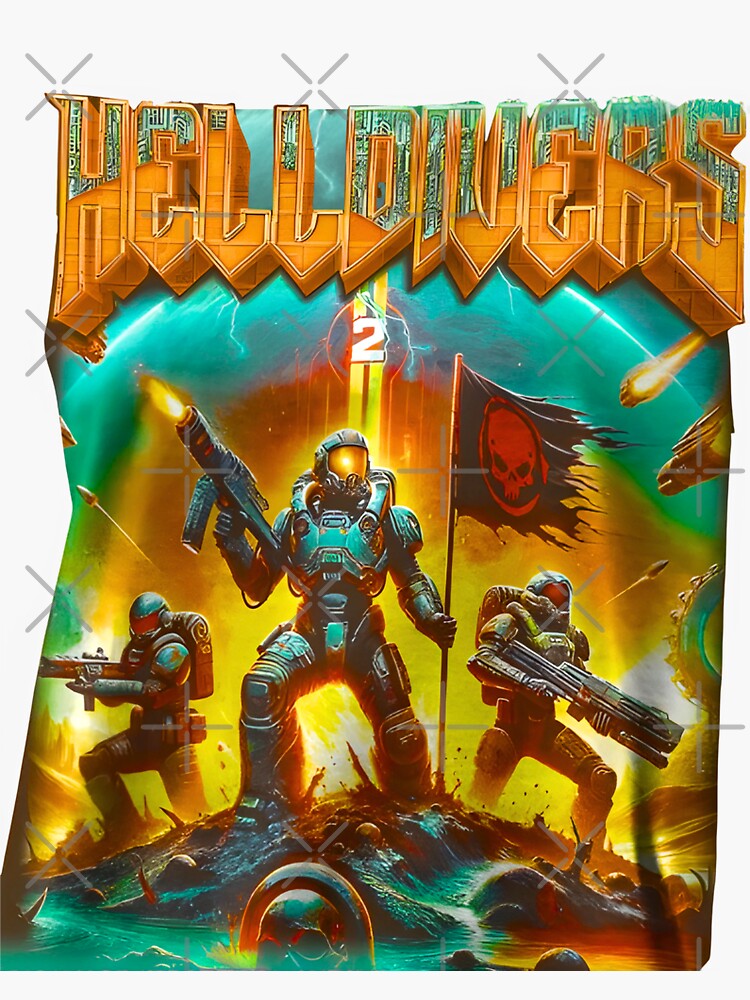 "Helldivers, Helldivers Logo, Helldivers Liberta, ps 4" Sticker for ...