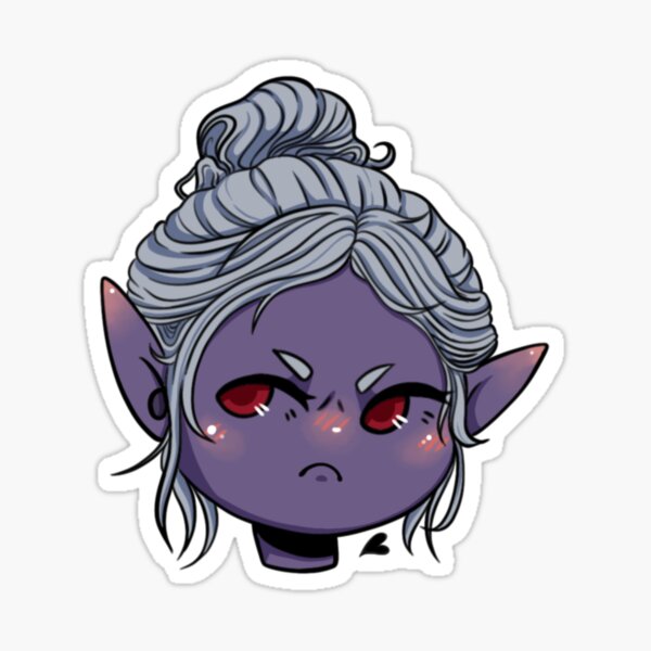 "Minthara Chibi" Sticker for Sale by blue-tiefling- | Redbubble