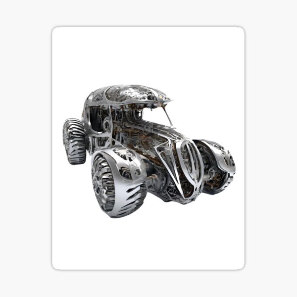 "Biomechanical car " Sticker for Sale by Mat2024 | Redbubble