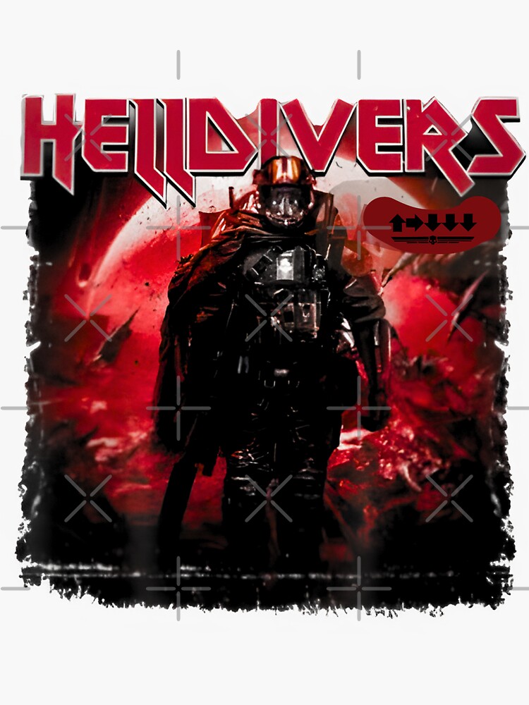 "Helldivers, Helldivers Logo, Helldivers Liberta, ps 4" Sticker for ...