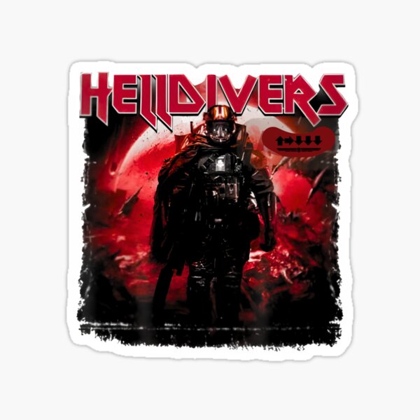 "Helldivers, Helldivers Logo, Helldivers Liberta, ps 4" Sticker for ...