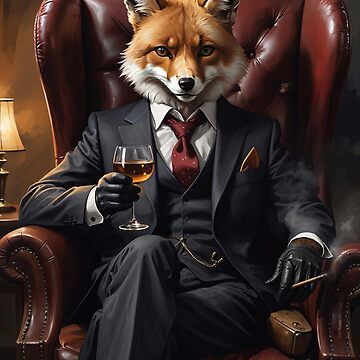 "The Distinguished Gentleman Fox - Elegant Anthropomorphic Animal Art ...