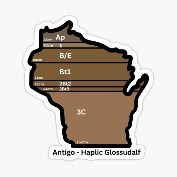 "Wisconsin State Soil- Antigo" Sticker for Sale by Cat00Tome | Redbubble