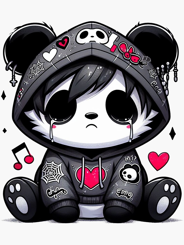 "Animal Chibi Series - Panda Chan 004" Sticker for Sale by ...