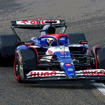 "Daniel Ricciardo racing his 2024 F1 race car abstract" Poster for Sale ...