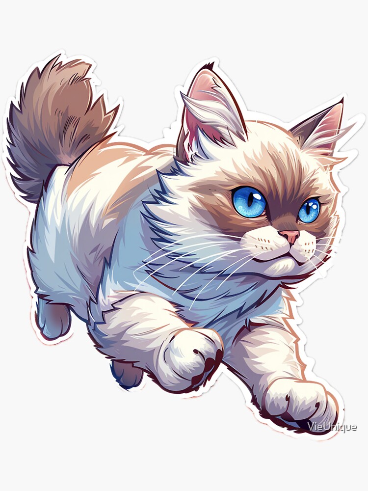 "Speedy Ragdoll Cat - Athletic Sprinter for Cat Lovers & Sports ...