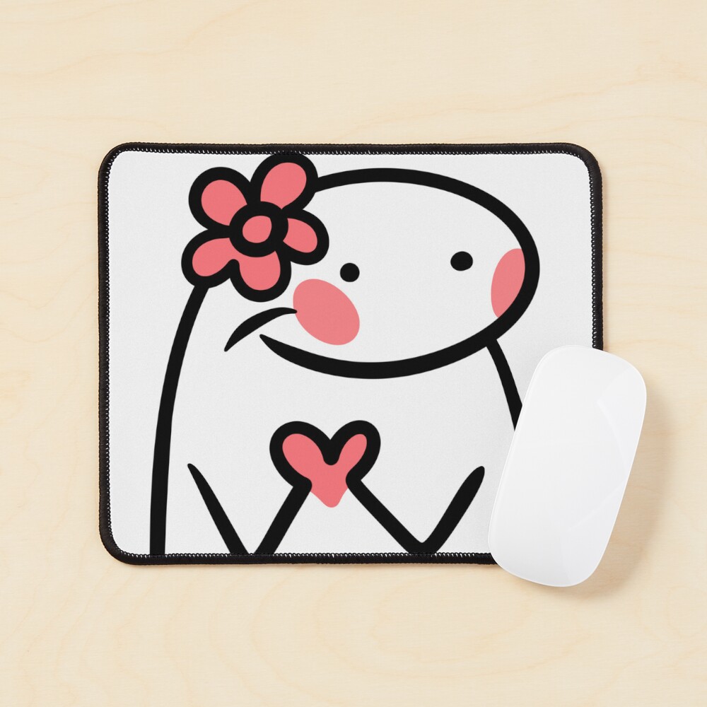 Póster for Sale con la obra «Linda chica flork meme con flores en la ...