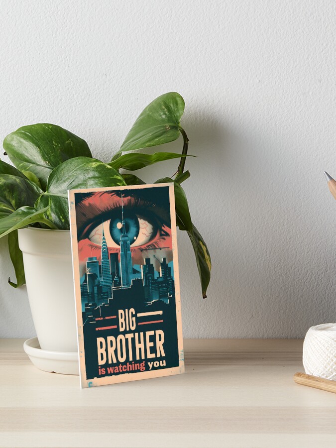 "Big Brother is Watching You - 1984 Dystopian Cityscape Propaganda ...