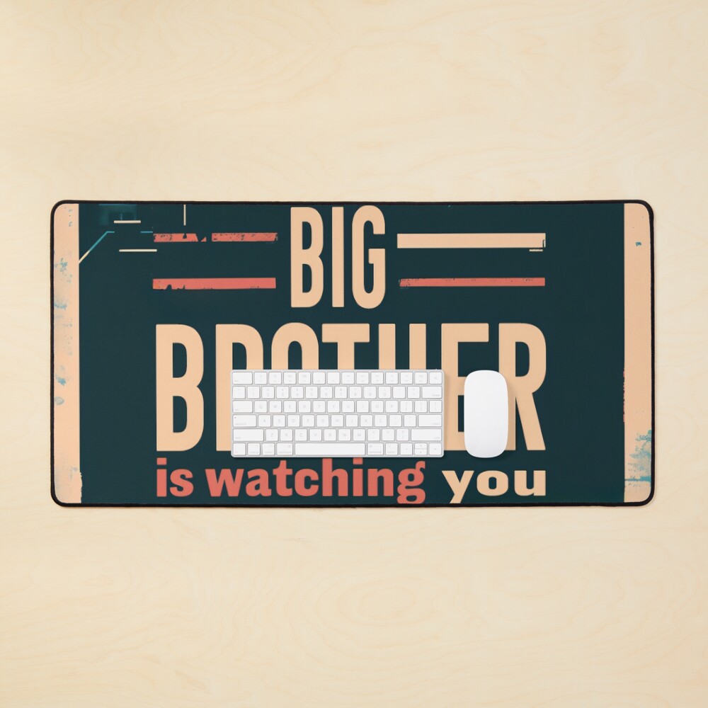 "Big Brother is Watching You - 1984 Dystopian Cityscape Propaganda ...