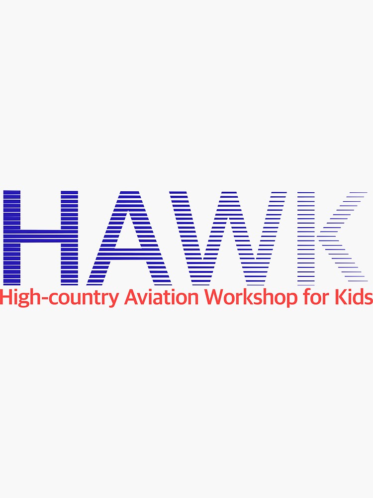 "WeFly Logo of HAWK Aviators" Sticker for Sale by HAWKAviators | Redbubble