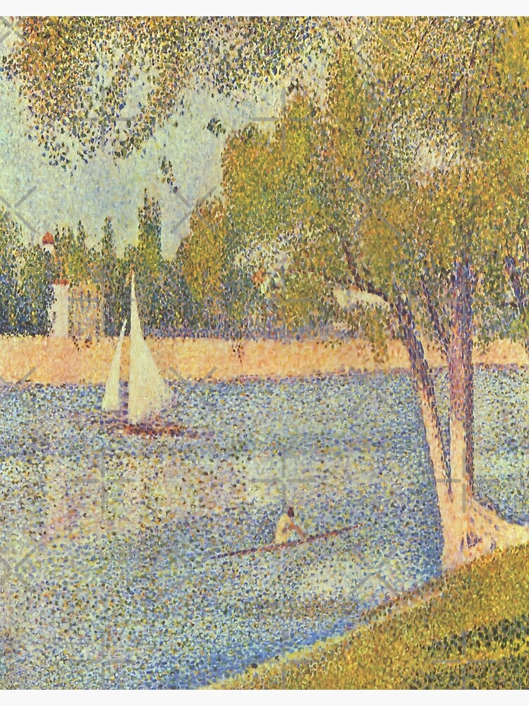 The river Seine at La Grande-Jatte-Georges Seurat Premium Matte ...